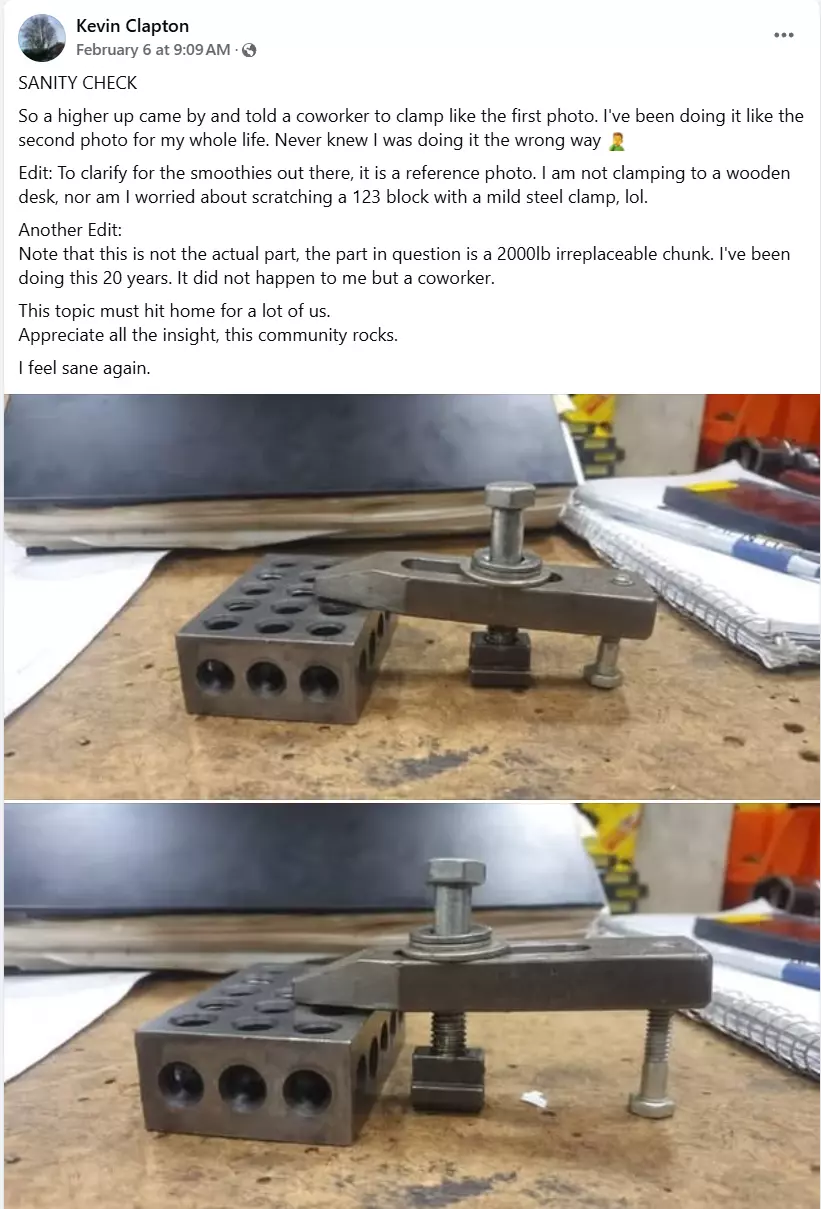 What's the correct way to clamp a part? | hireCNC